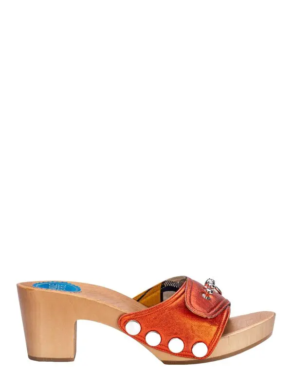 Nique Forde Paprika Hot Georgie Sandals - Orange