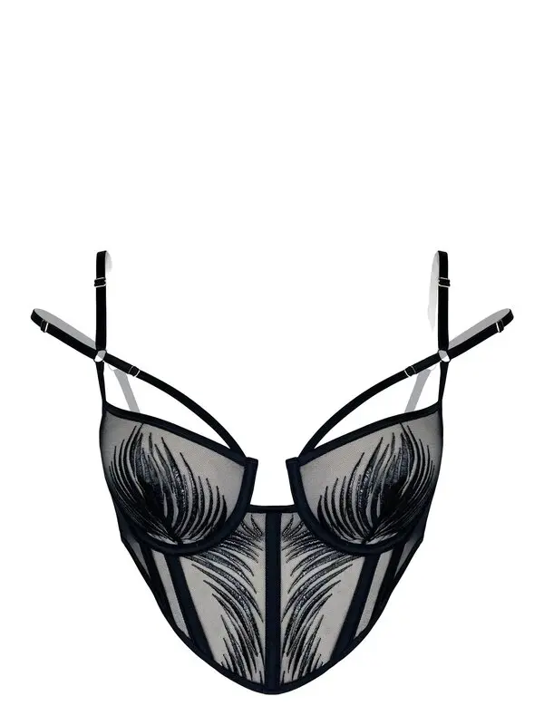 MONIQUE MORIN LINGERIE Ether Bustier - Black