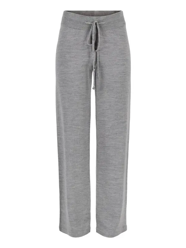 TIRILLM Andrea Merino Wool Trouser Melange - Grey