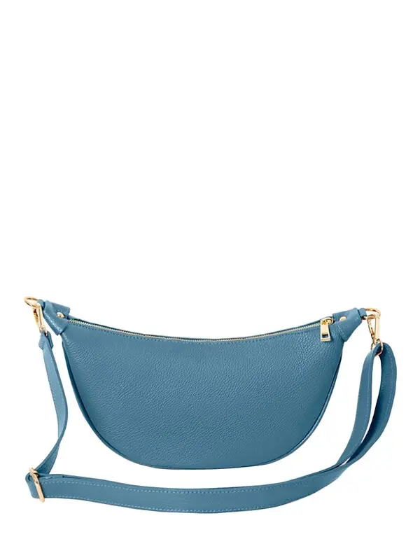 BETSY & FLOSS Ambra Crossbody Waist Bag In Denim - Blue