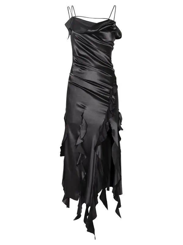 SVETA MILANO Capri Silk Dress - Black