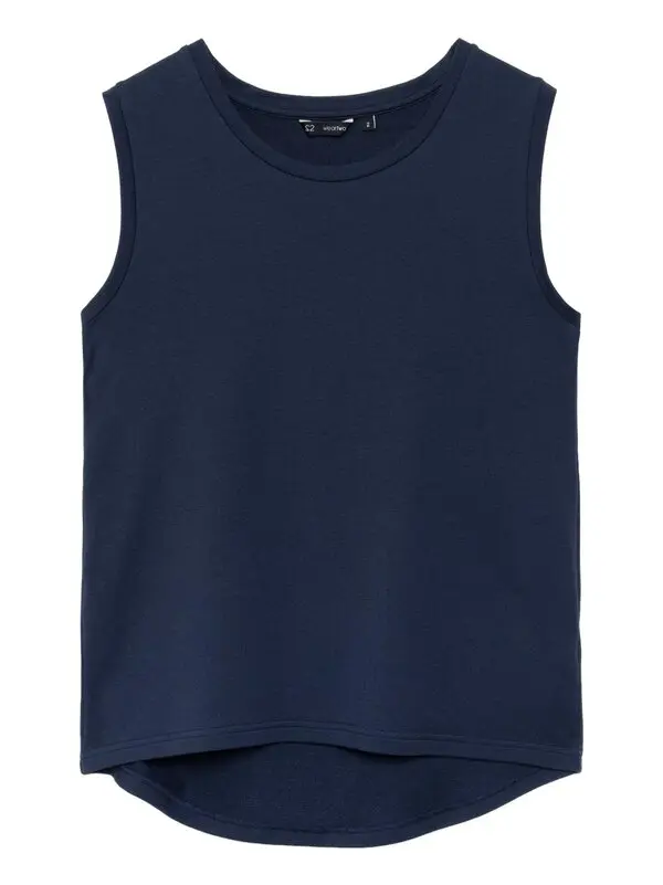 WEARTWO LONDON Hero Sleeveless Top, Navy - Blue