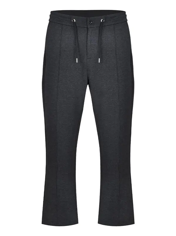DAVID WEJ Enzo Cotton Loose Fit Trouser Charcoal - Grey