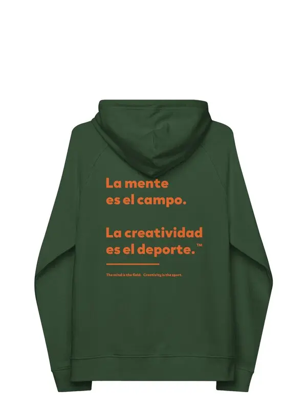 ANCHOR & CREW Bottle Creativity Is The Sport Creative Standard Organic Cotton Hoodie - Green