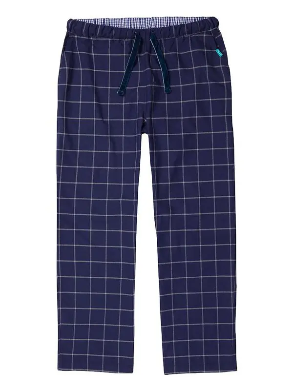 LOUNGERS Blue / Grey Loungewear Trousers-pants Regular Length Sea Otter Design - Blue/grey