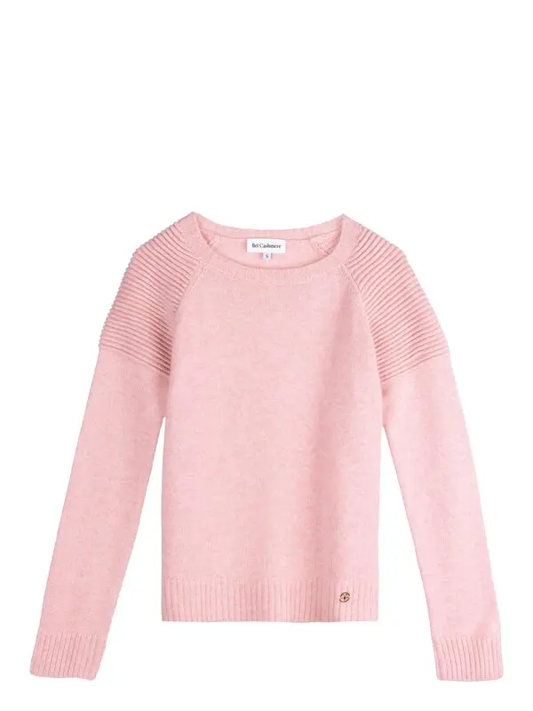 BEL CASHMERE Motorbiker Cashmere Sweater Light - Pink