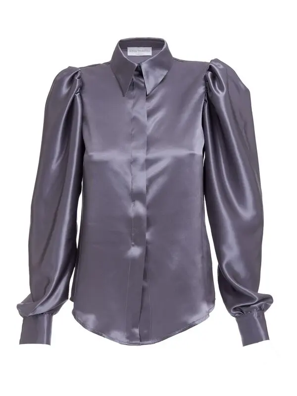 SOFIA TSERETELI Silk Blouse - Grey