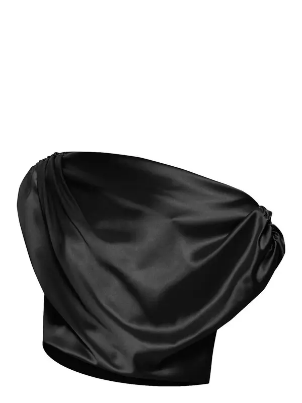 ANGELIKA JOZEFCZYK Satin Blouse Livia - Black