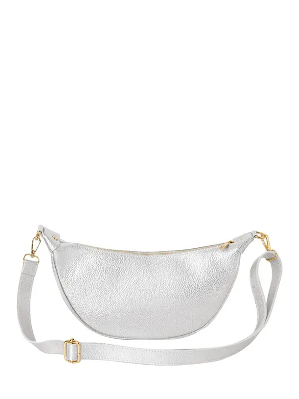 BETSY & FLOSS Ambra Crossbody Waist Bag - Silver