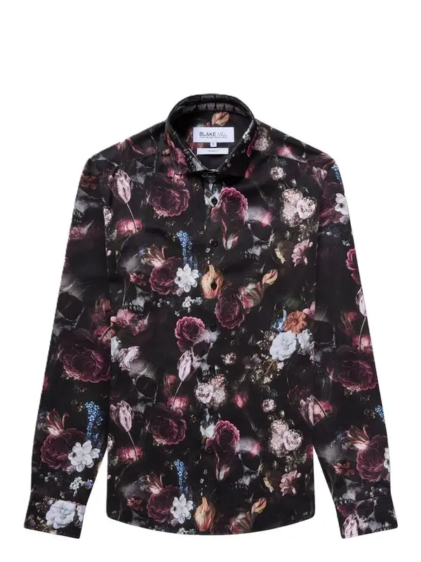 BLAKE MILL Dark Bloom Shirt - Black