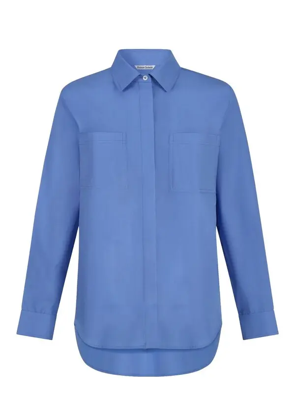HELENE GALWAS Luka Oversize Shirt - Blue