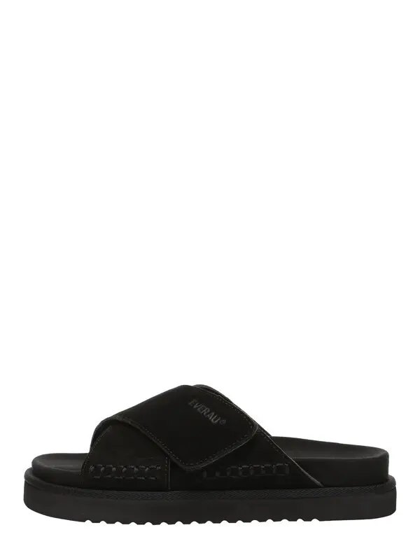 EVERAU AUSTRALIA Rose Leather Sandals - Black