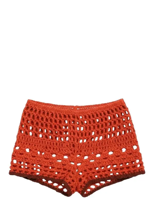 GUNES SWIM Poppy Miniq Crochet Shorts - Red