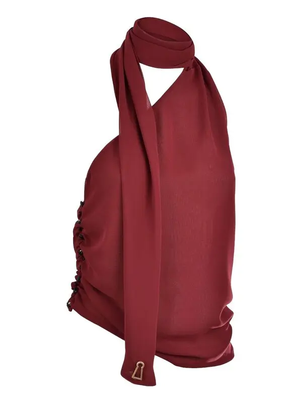 BIANCA RESORTWEAR June Top In Wine - Red
