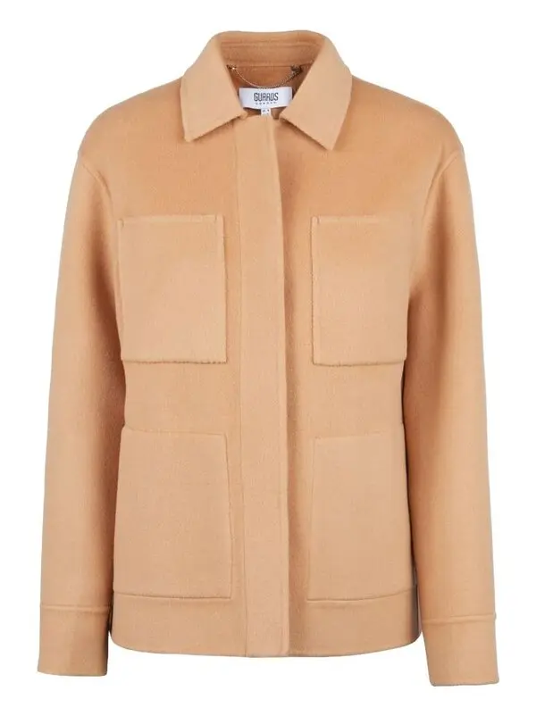 GUARDS LONDON Joanna Wool Cashmere Short Jacket Camel - Yellow