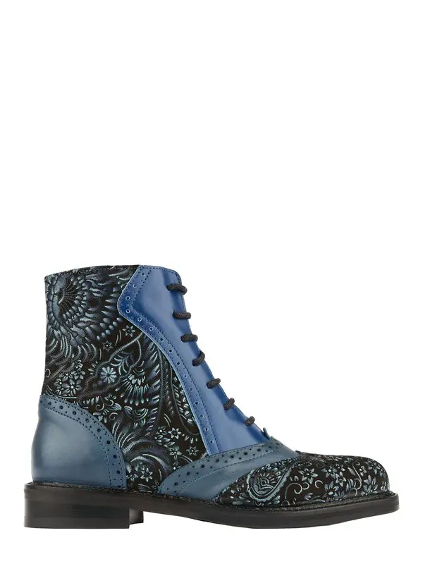 EMBASSY LONDON USA Brick Lane Boots Multi Ankle Boots - Blue