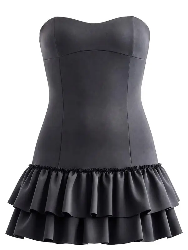 STUDIO LEXI Zion Dress Charcoal - Grey