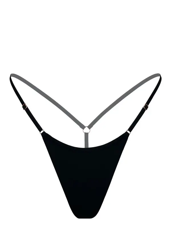 MONIQUE MORIN LINGERIE Caress Micro-g String - Black
