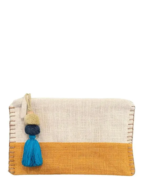 SIDNEY BYRON Suncatcher Pouch With Terry Cloth Interior - Yellow
