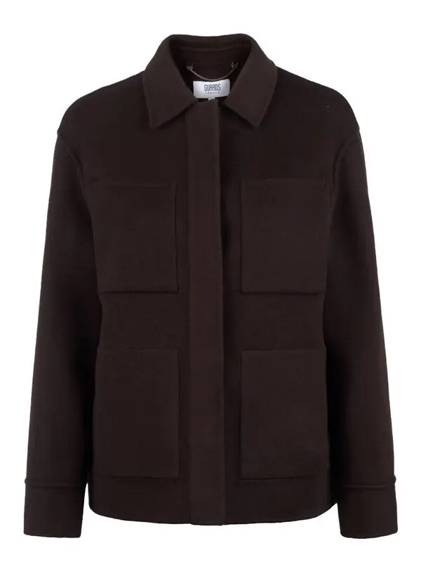 GUARDS LONDON Joanna Wool Cashmere Short Jacket - Brown