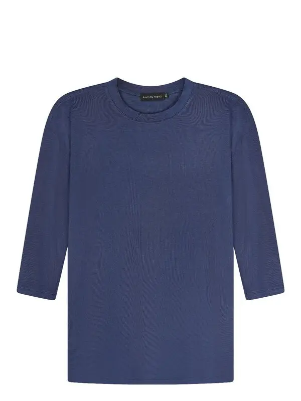 RAVE ON TREND Everyday Tee Navy - Grey