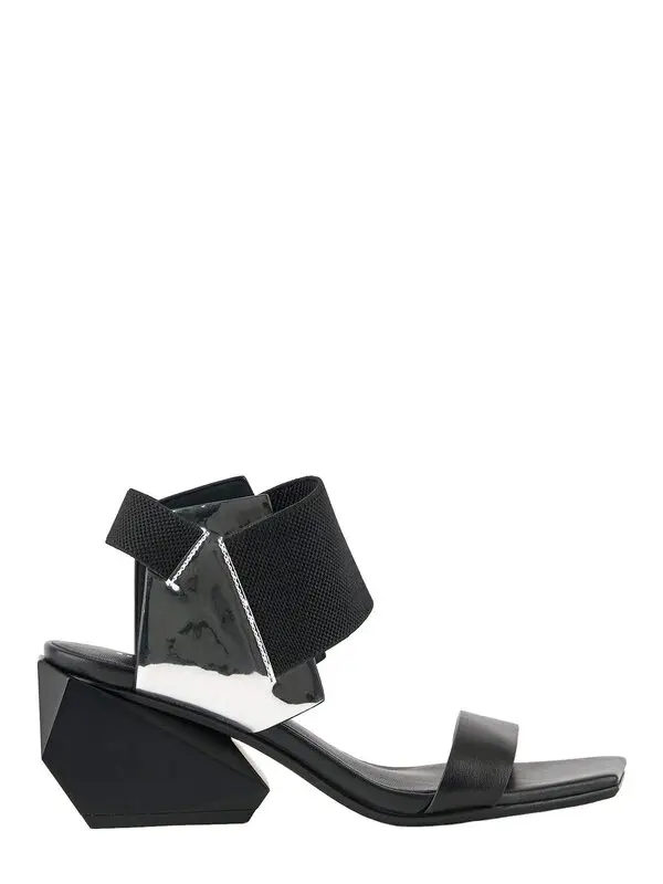 United Nude Black / Silver Ricky Sandal Mid Black - Black/silver