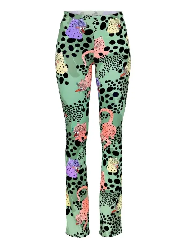 PITAYA YOGA Neutrals / Ms Chee Flared Pants Bamboo - Green