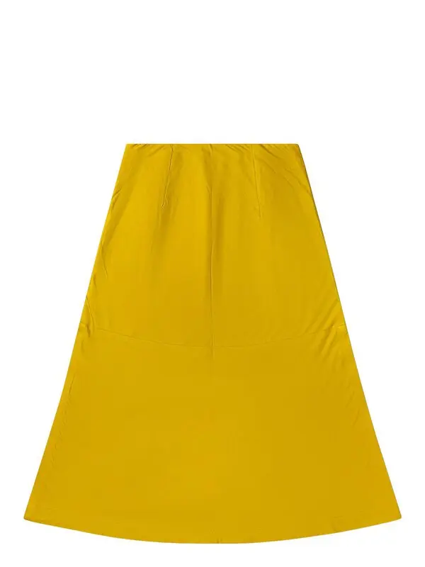 ESCALE Mustard Muse A-line Skirt - Yellow