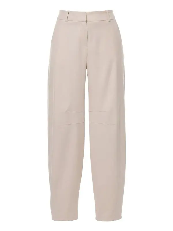 AGGI BY HALEWSKI Neutrals Devi Baggy Sheer Dew Pants - Beige
