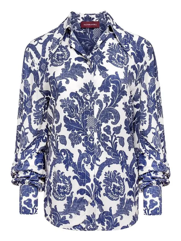 MANDRAGORA Blue / White Daya Blue White Blouse - Blue/white