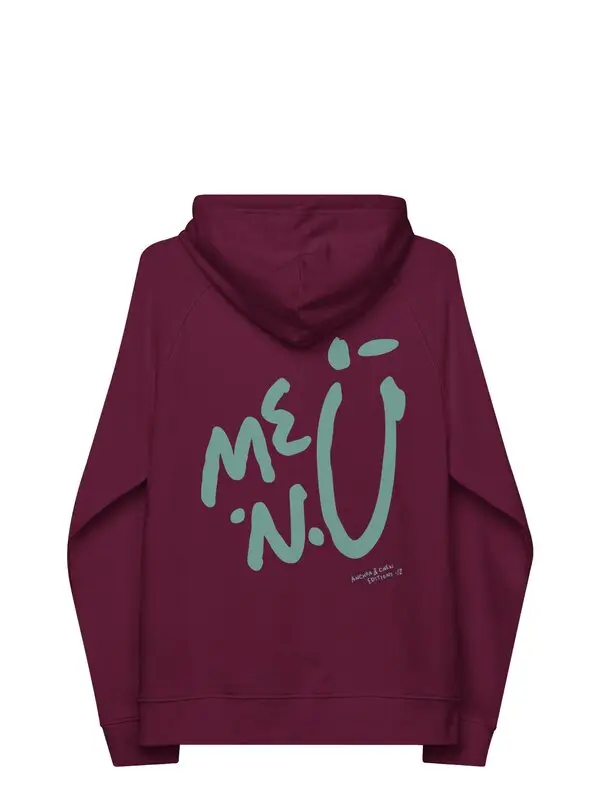 ANCHOR & CREW Burgundy Twelve Me.n.u Editions Organic Cotton Hoodie - Red