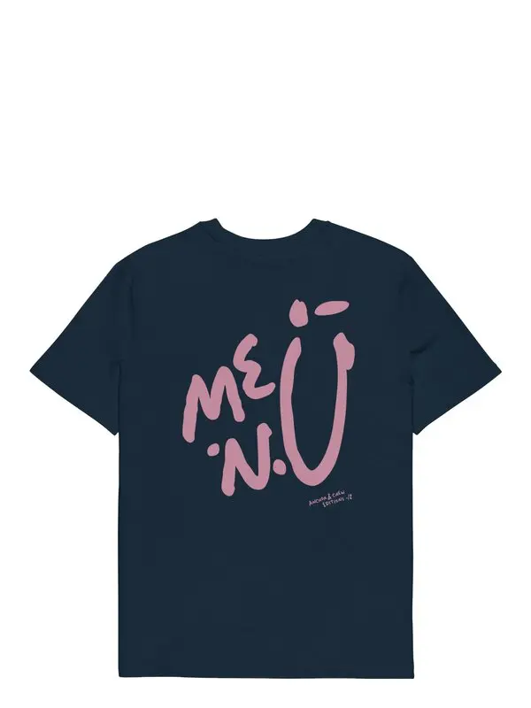 ANCHOR & CREW Navy Twelve Me.n.u Editions Organic Cotton T-shirt - Blue