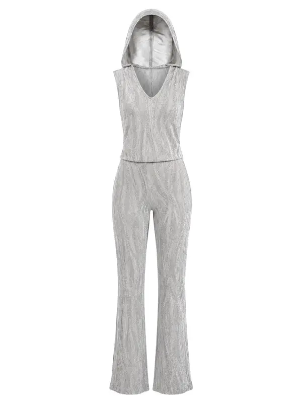 MAUI X LOLITA Regality Hooded Romper - Silver