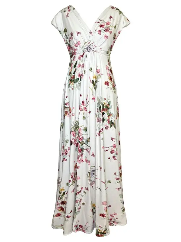 ALIE STREET LONDON Sophia Maxi Dress In Petal Floral - Pink