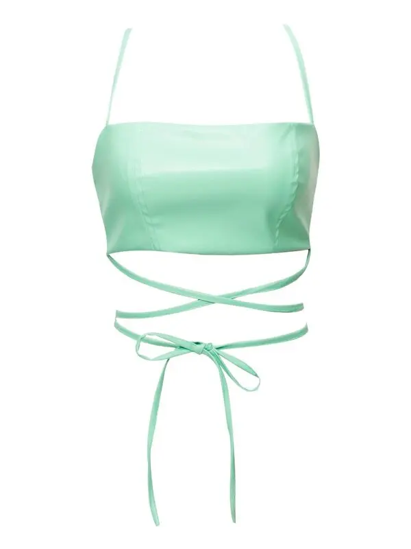 PALOMA LIRA 2000's Crop Top - Green