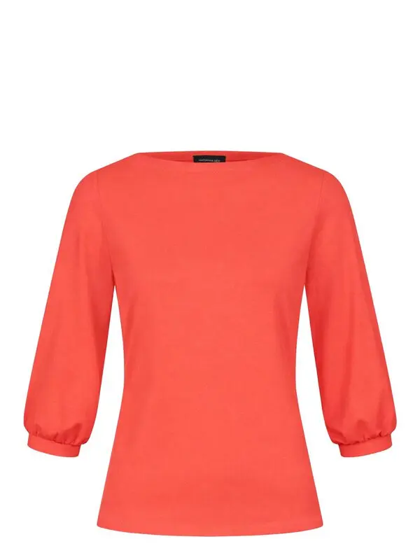 MARIANNA DÉRI Boat Neckline Top - Orange