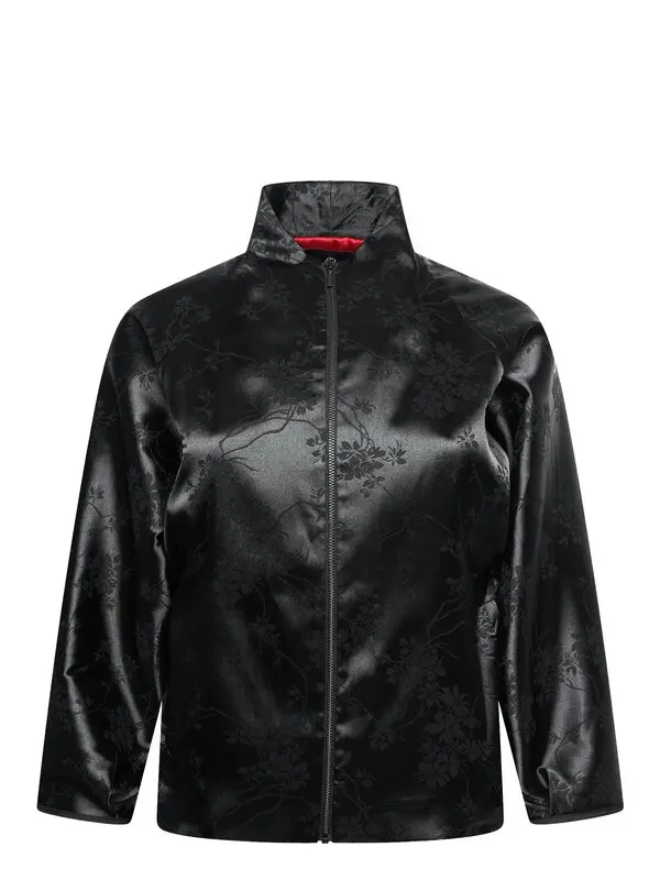 LIONESS BY TF Nior Flowery Silk Jacket - Black