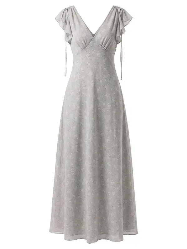 BELSIZE25 Butterfly Midi Dress - Grey