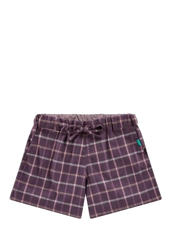 LOUNGERS Loungewear Shorts Sunda Tiger Design - Grey