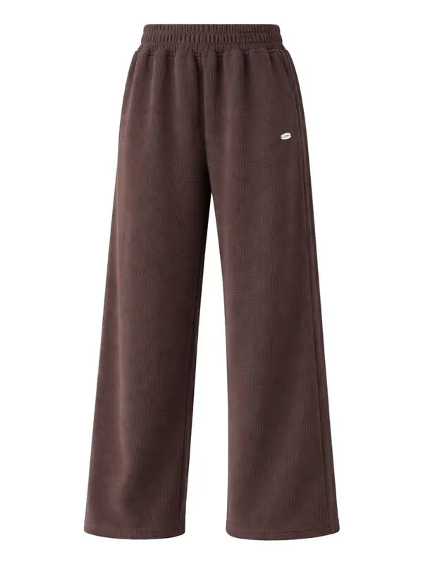 LOOM ARCHIVES Loom Waffle Wide Leg Trousers - Brown