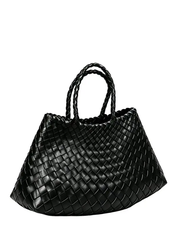 RIMINI Hand Woven Tote 'adelina - Black