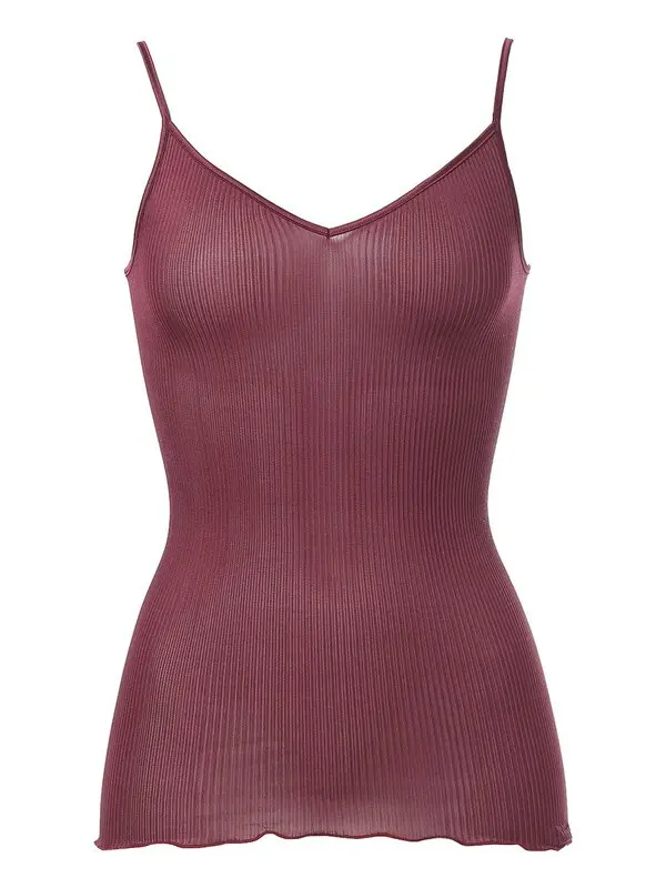 AROMATIQUE Silk Camisole – Dream Fold Edition, Peony - Red