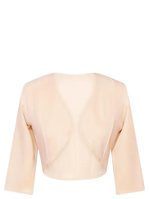 ALIE STREET LONDON Neutrals Freya Bolero Nude Blush - Brown