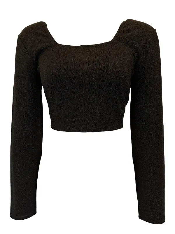 ANY OLD IRON Shimmer Top - Black