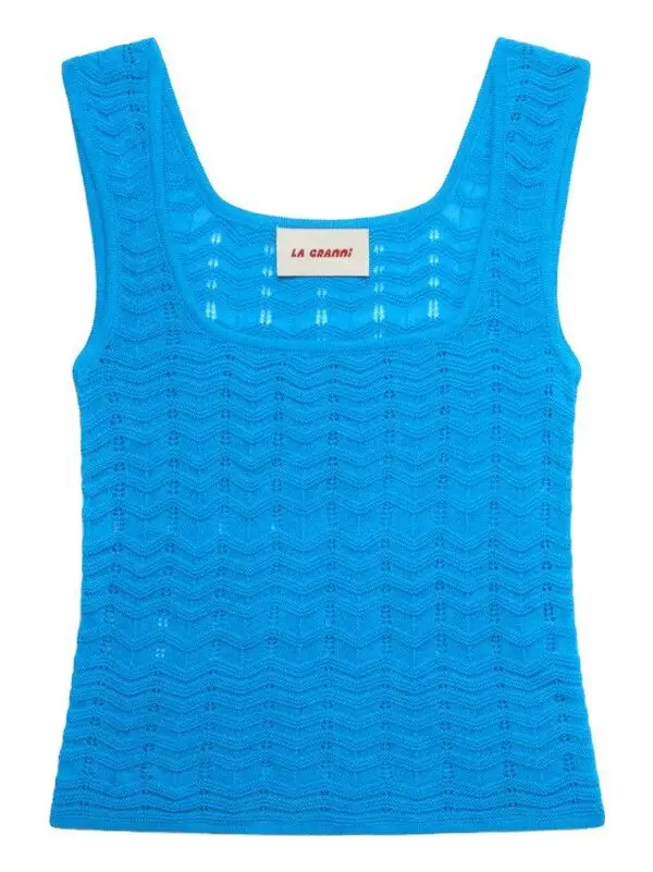 LA GRANNI Marsito Knit Top - Blue