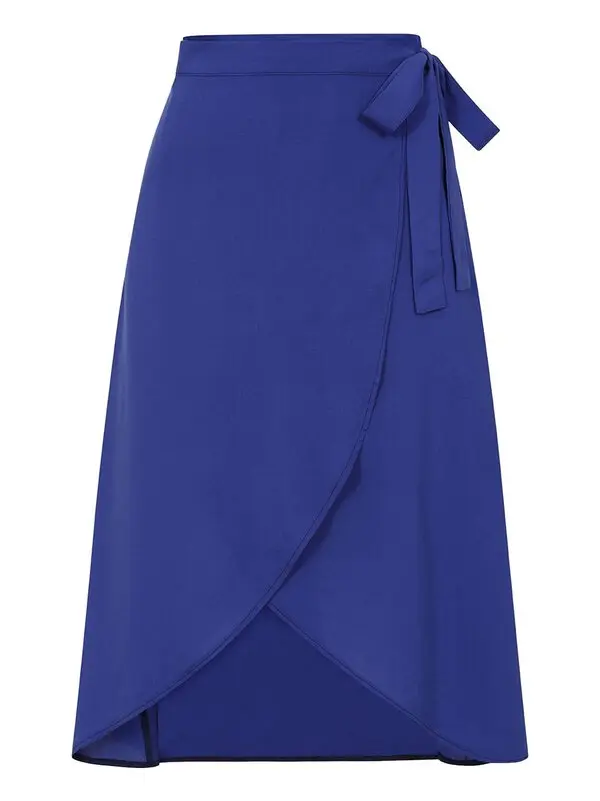 SOPHIE CAMERON DAVIES Royal Wrap Skirt - Blue