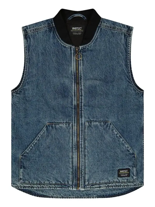 WESC Denim Vest - Blue