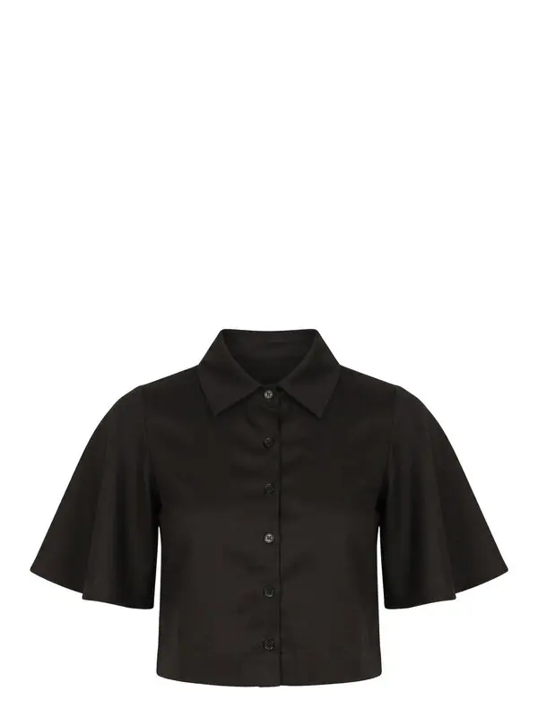 ASHITA FERNANDES Tailored Silhouette Button-up Shirt - Black