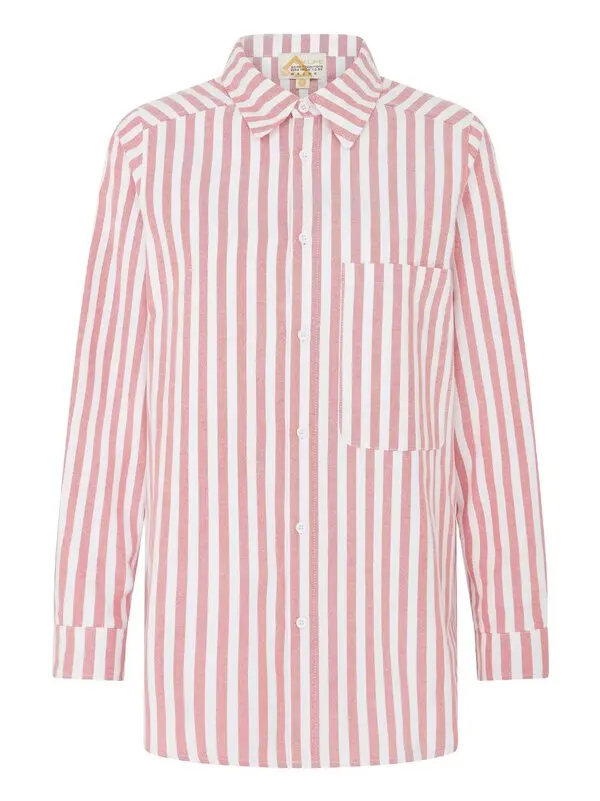 HAY LIFE White / Red Yapp Stripe Shirt Cherry Red / White - White/red