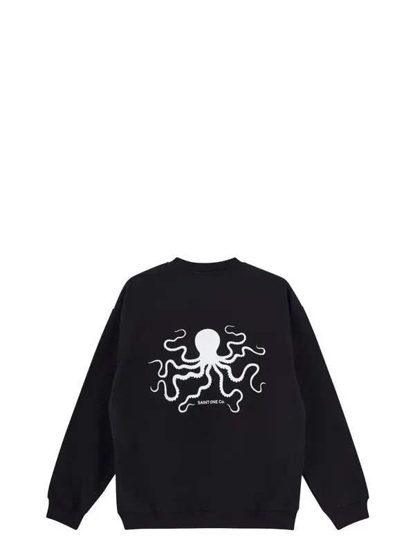 SAINT ONE CO. Prima Octo Sweatshirt - Black